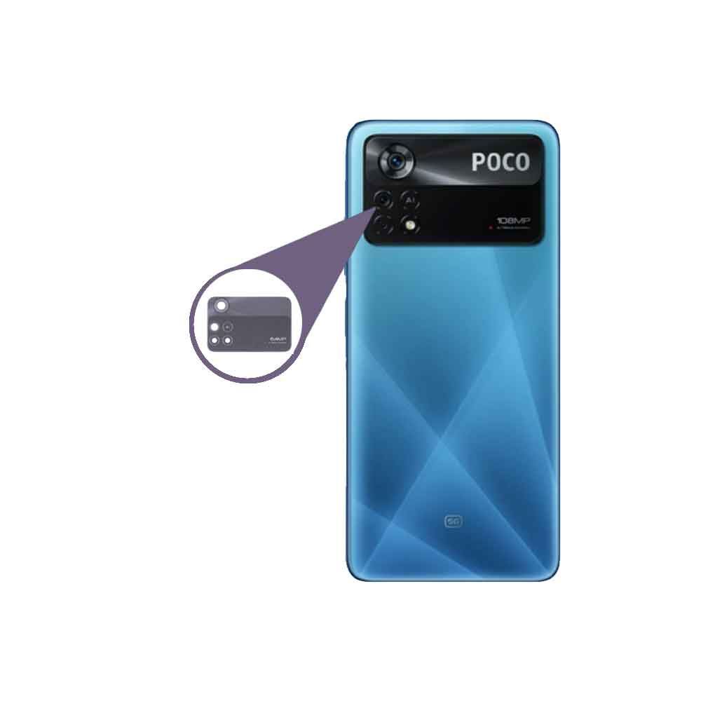 شیشه لنز دوربین Xiaomi Poco X4 Pro 4g قطعات حمید